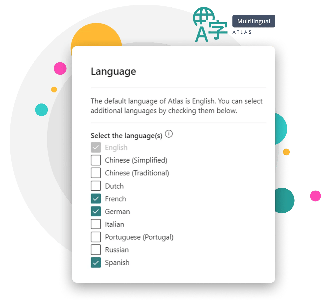 Atlas Feature: Multilingual